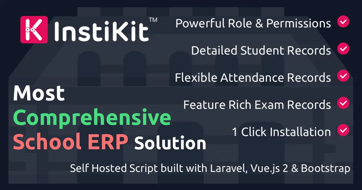 InstiKit - Download FREE School Management System
